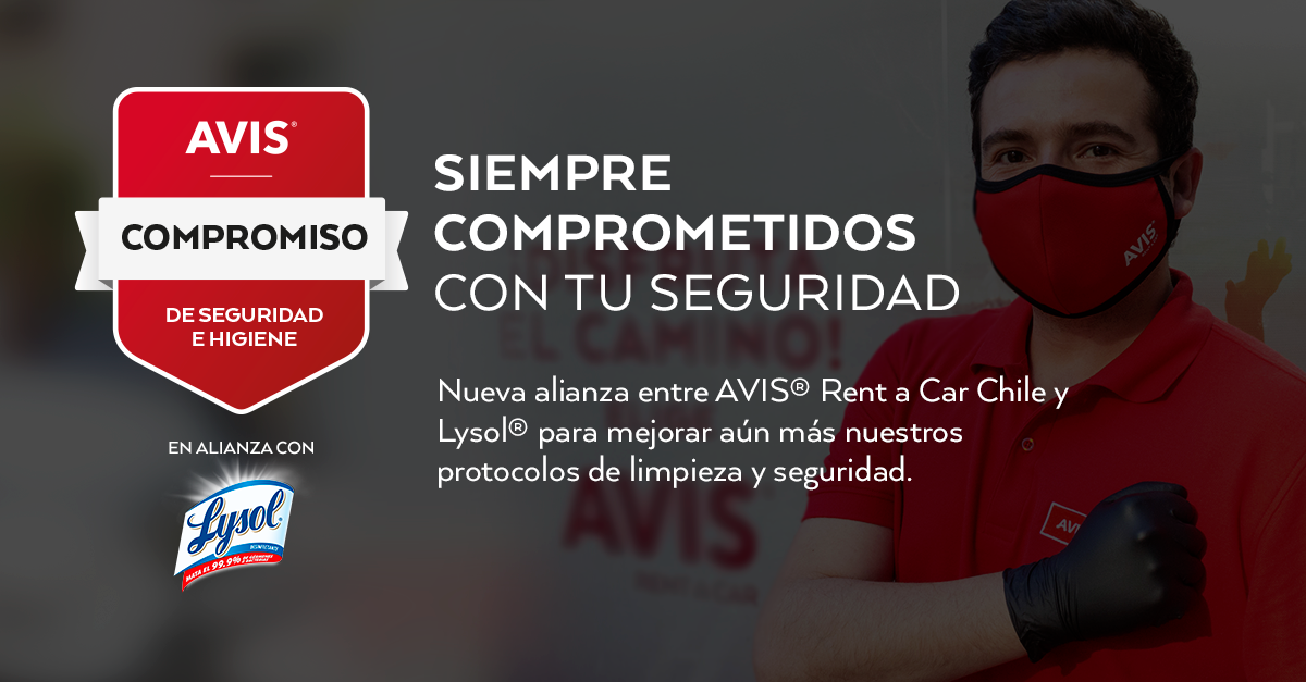 Comprometidos con tu seguridad | Avis Chile y Lysol